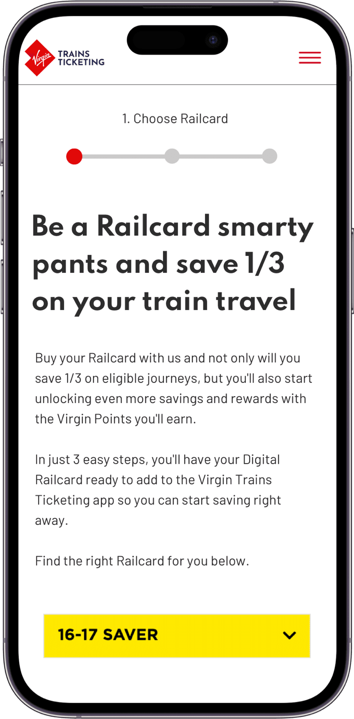 Virgin Trains Ticketing | Book tickets, save & get rewarded